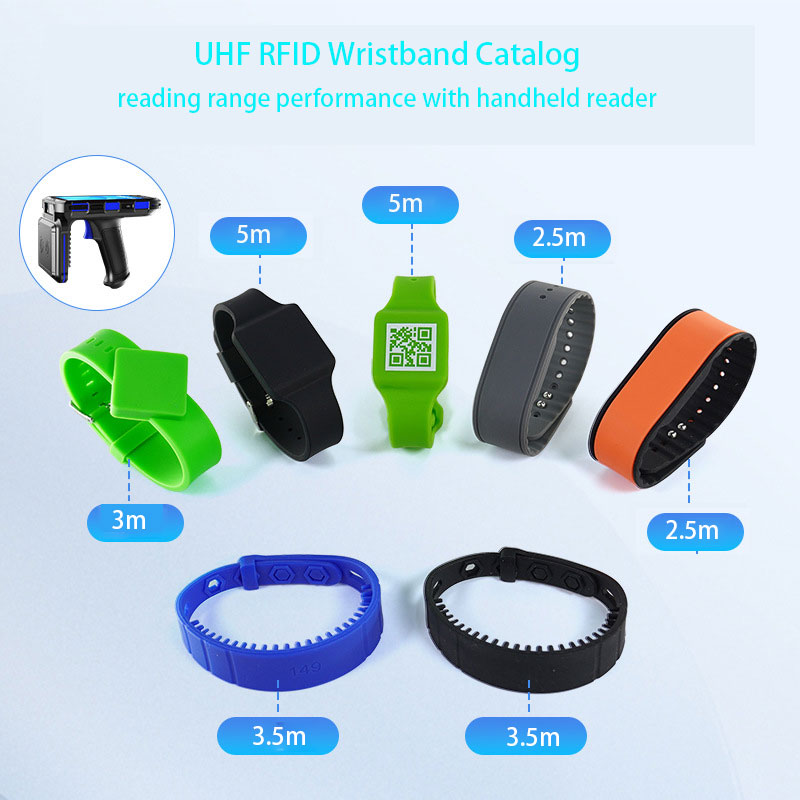 915Mhz Rfid Silicone Card Wristband for Access Control Prevent Human ...