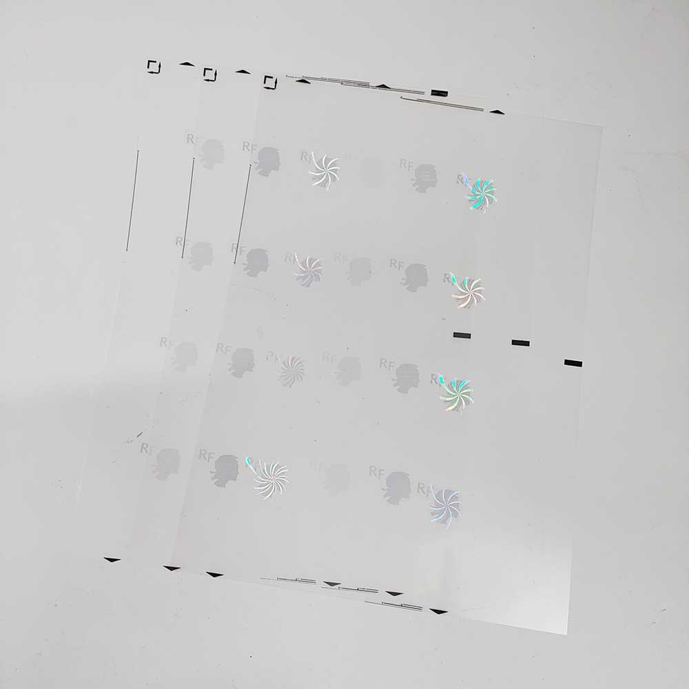 Custom A4 Size Transparent Laserable Polycarbonate Hologram Film PVC ...
